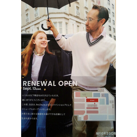 3F マックレガー・リニューアルオープン！ | マックレガー | 大丸下関店公式 SHOP BLOG