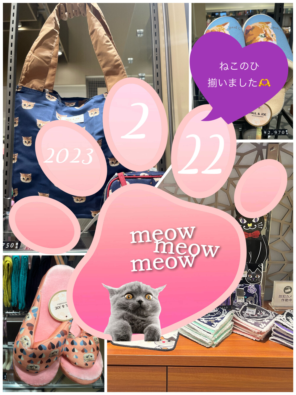 2月22日は猫の日🐱婦人洋品ネコグッズ揃いました👏 婦人洋品 Topics 大丸東京店公式 Shop Blog